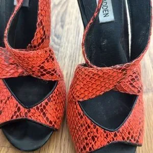 Steve Madden | Shoes | Snake Print High Heels | Poshmark